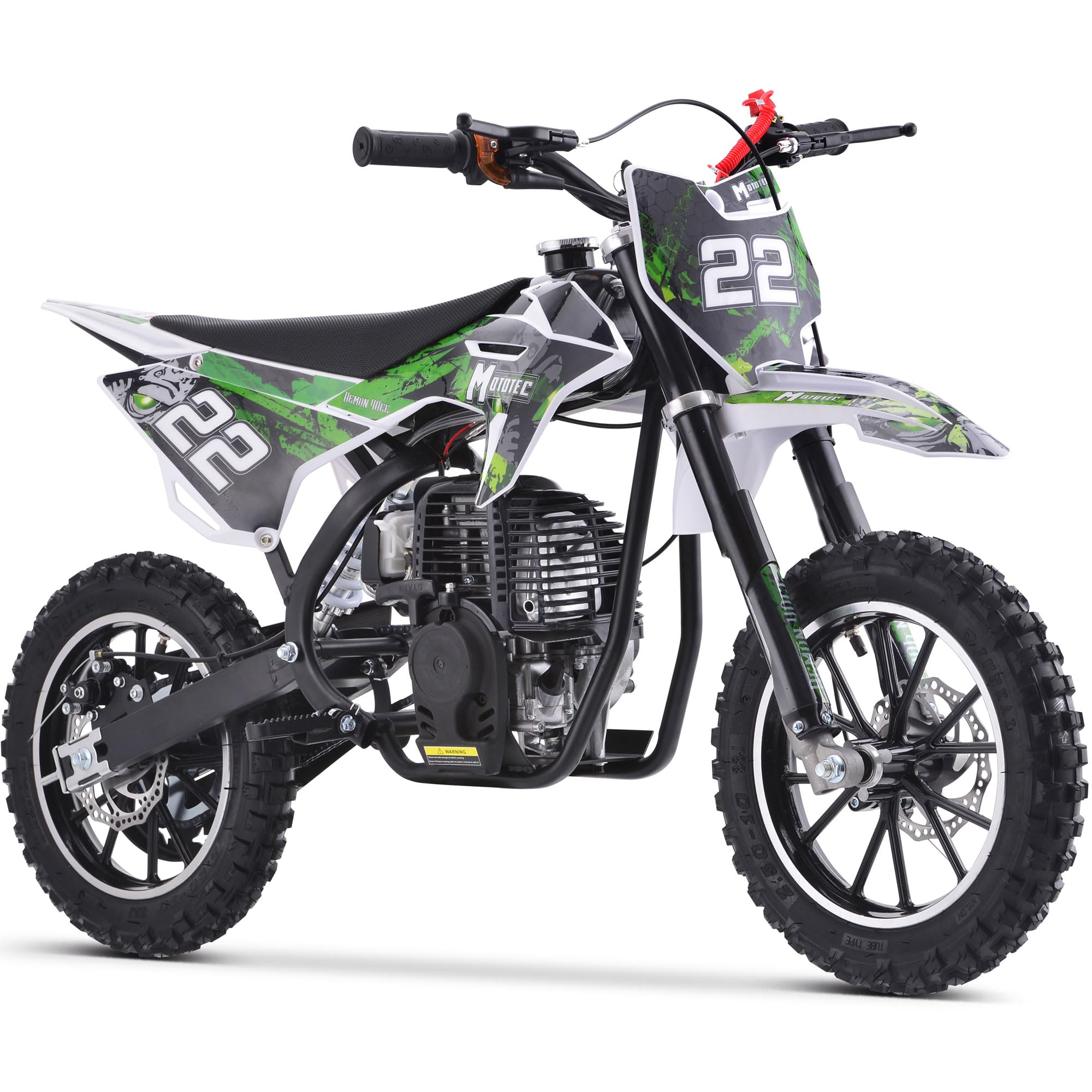 MotoTec 50cc Demon Kids Gas Dirt Bike 2-Stroke Motorcycle Pit Bike Green for sale | Katy, TX ...