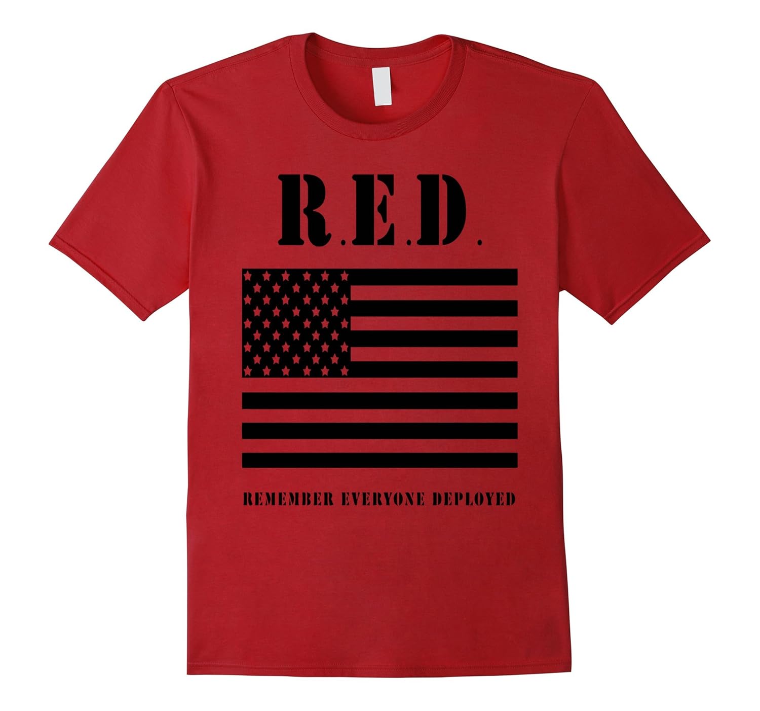 DeBran Shirts R E D Remember Everyone Deployed T-Shirt-CD – Canditee