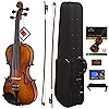 Cecilio 4/4 Violin Solidwood Violin with D'Addario Prelude Strings, Bow ...