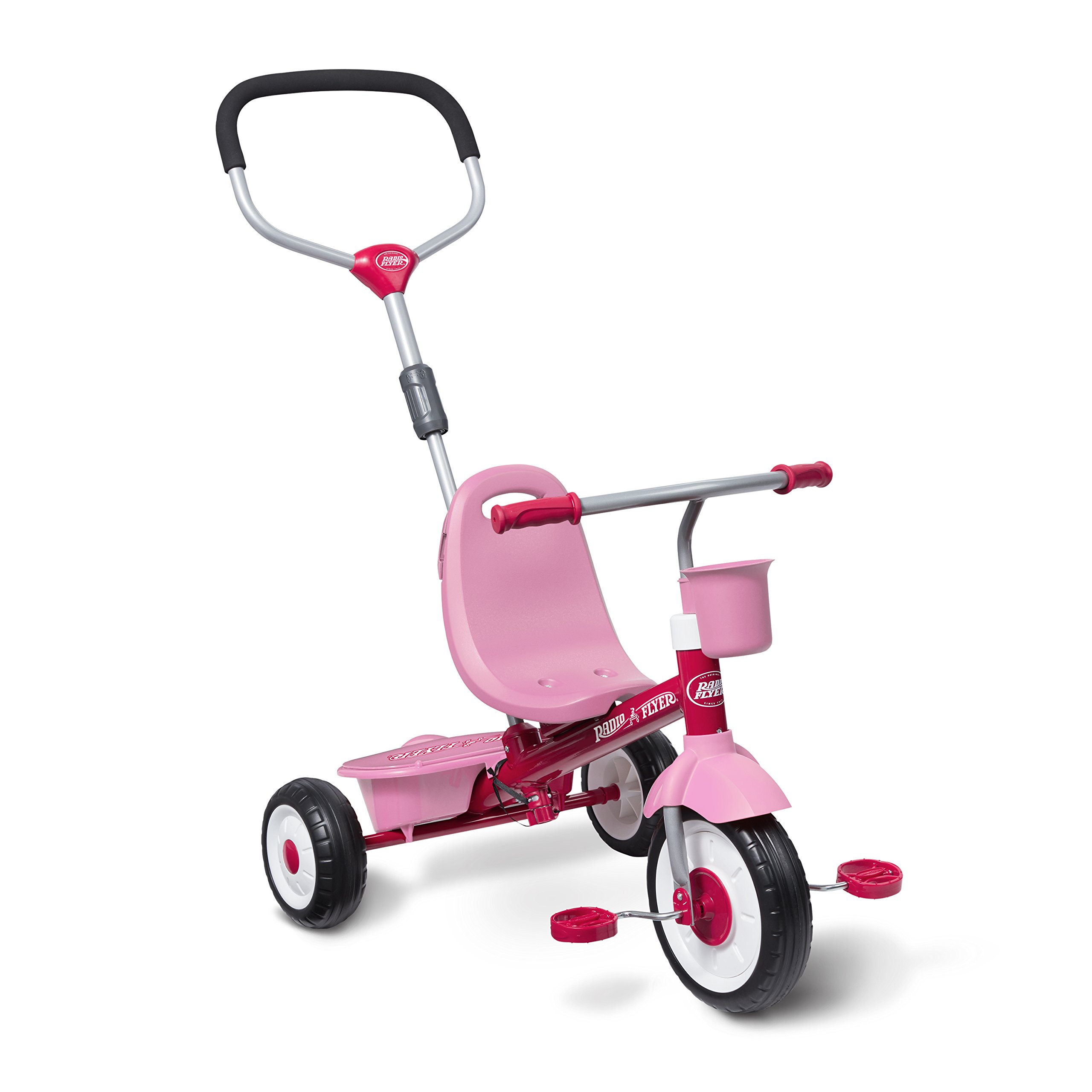 Radio Flyer 4-in-1 Stroll 'N Trike Pink, 19.88" x 35.04" x 40.75 ...