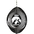 Amazon.com: SWEN Products Iowa Hawkeyes Swirly Metal Wind Spinner ...