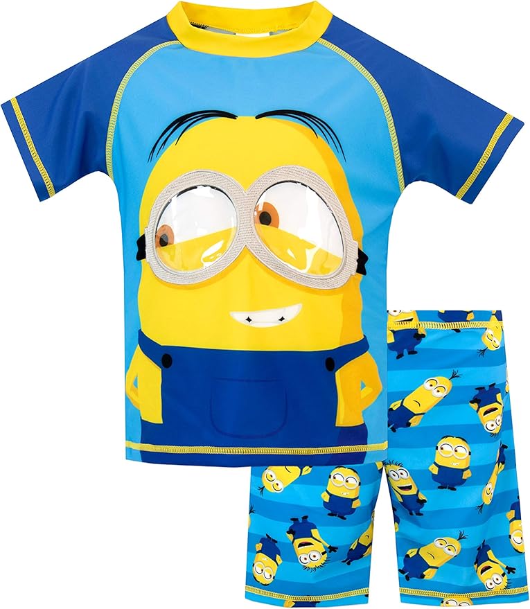 Amazon.com: Despicable Me Boys' Minions Two Piece Swim Set: Clothing