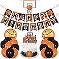 Amazon.com: Levfla Basketball Birthday Party Decoration Slam Dunk Kids ...