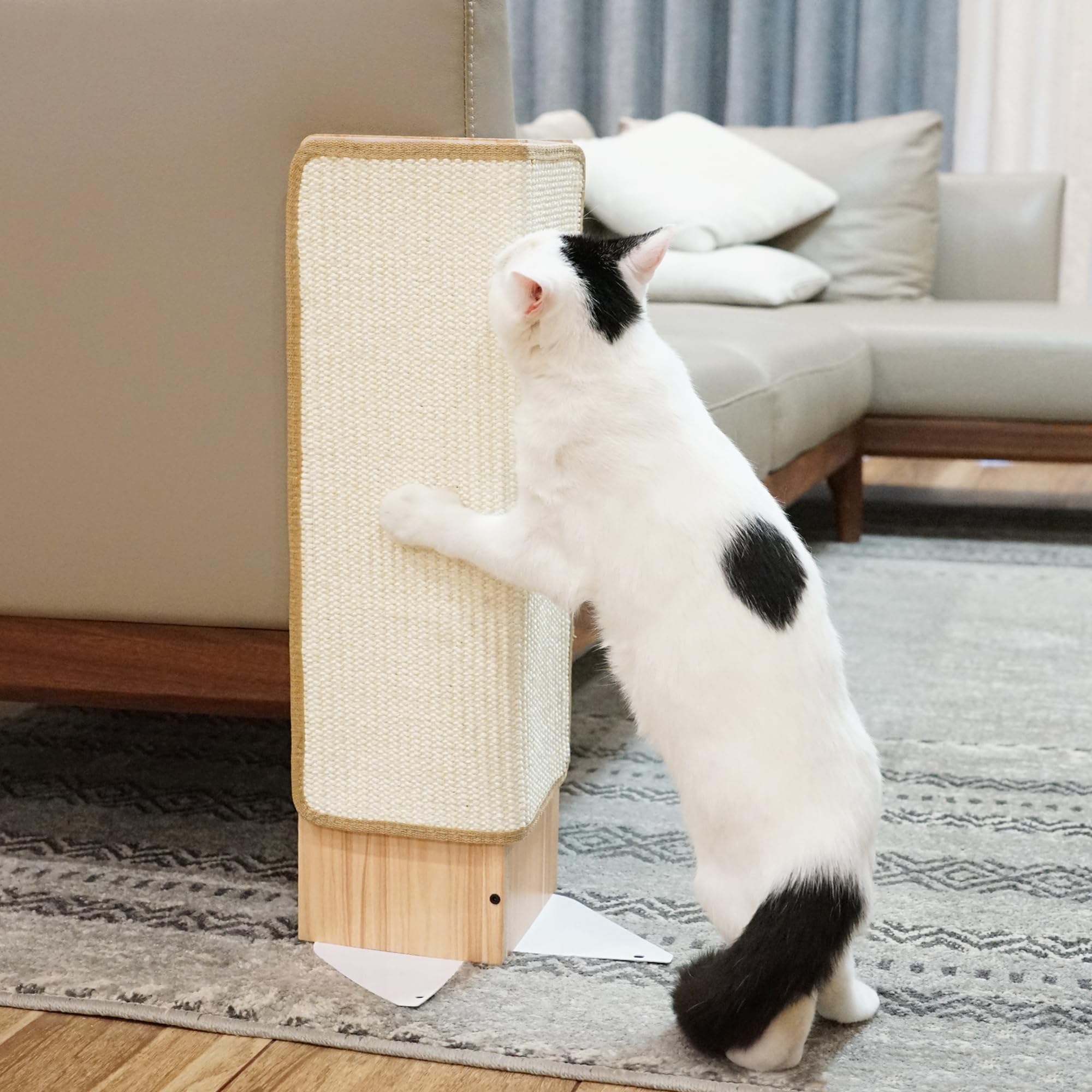 PETKARAY Cat Scratcher, Sisal Corner Scratching Post, Cat Scratch Pad ...