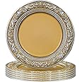 Amazon.com | MAONAME 13" Round Chargers for Dinner Plates, Gold Plates ...
