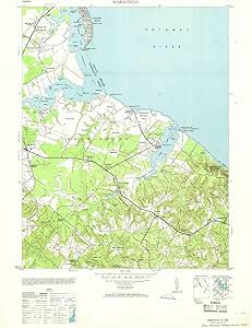 Amazon.com : YellowMaps Wakefield VA topo map, 1:24000 Scale, 7.5 X 7.5 ...