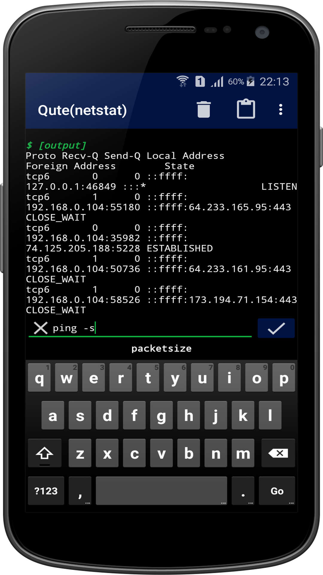 Qute: Command Console and Terminal Emulator:Amazon.co.jp:Appstore for ...