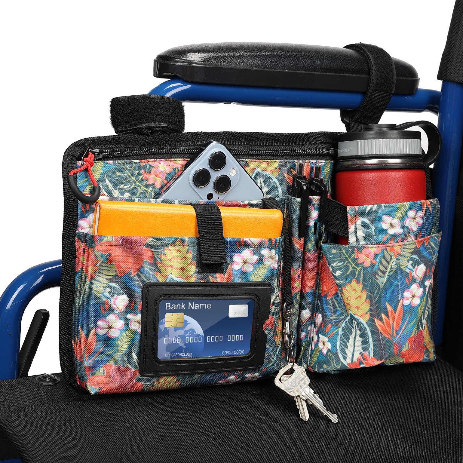 Mua Wheelchair Side Bag, Upgraded Walker Pouch Bag with Cup Holder ...