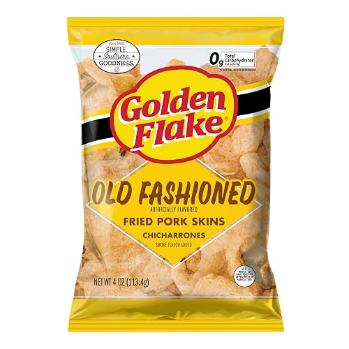 Golden Flake Original Pork Rinds, 4 oz Bags (Pack of 12) – Classic ...