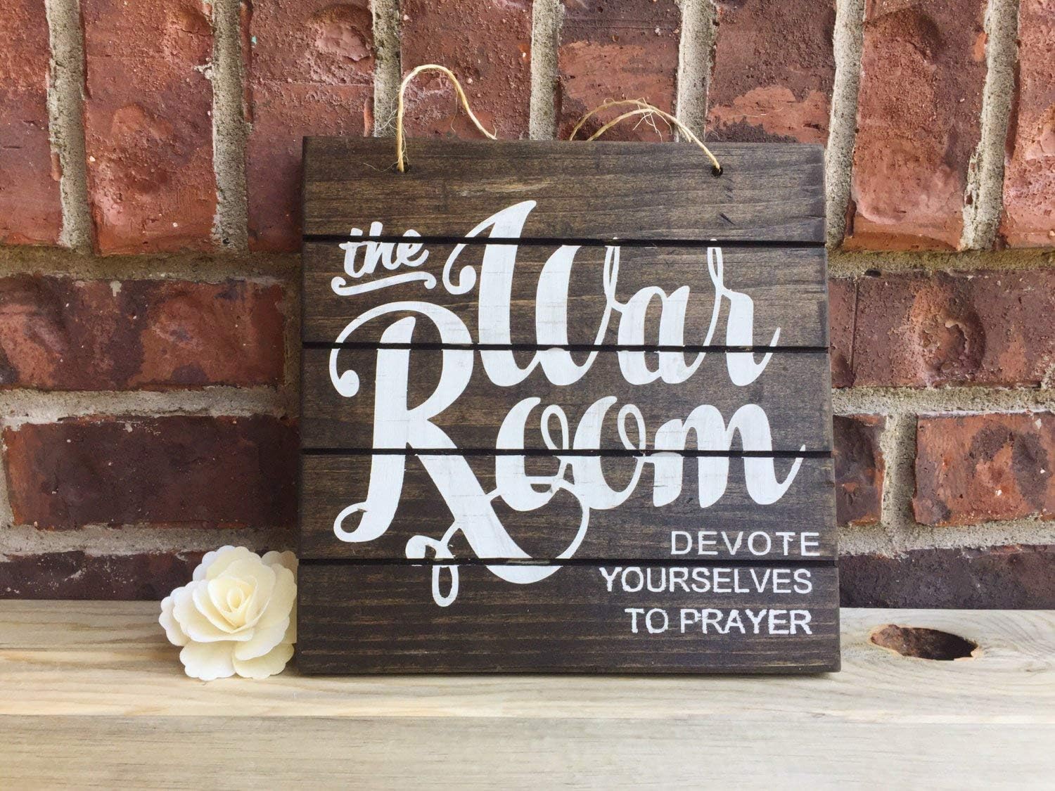 Amazon.com: Olga212Patrick War Room Wood Plaque Sign Prayer Wood Plaque ...