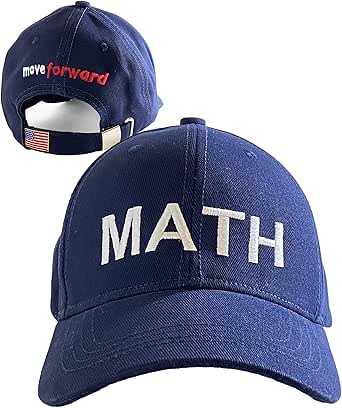 Amazon.com: Andrew Yang Math Hat (Move Forward) - Slim Fit Soft Cotton ...