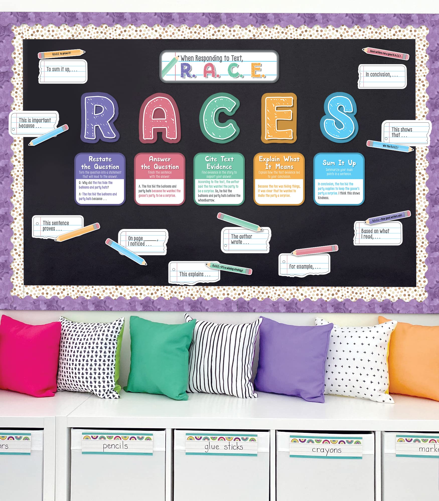 Mua Carson Dellosa 37-Piece Races Writing Bulletin Board Set, Sentence ...