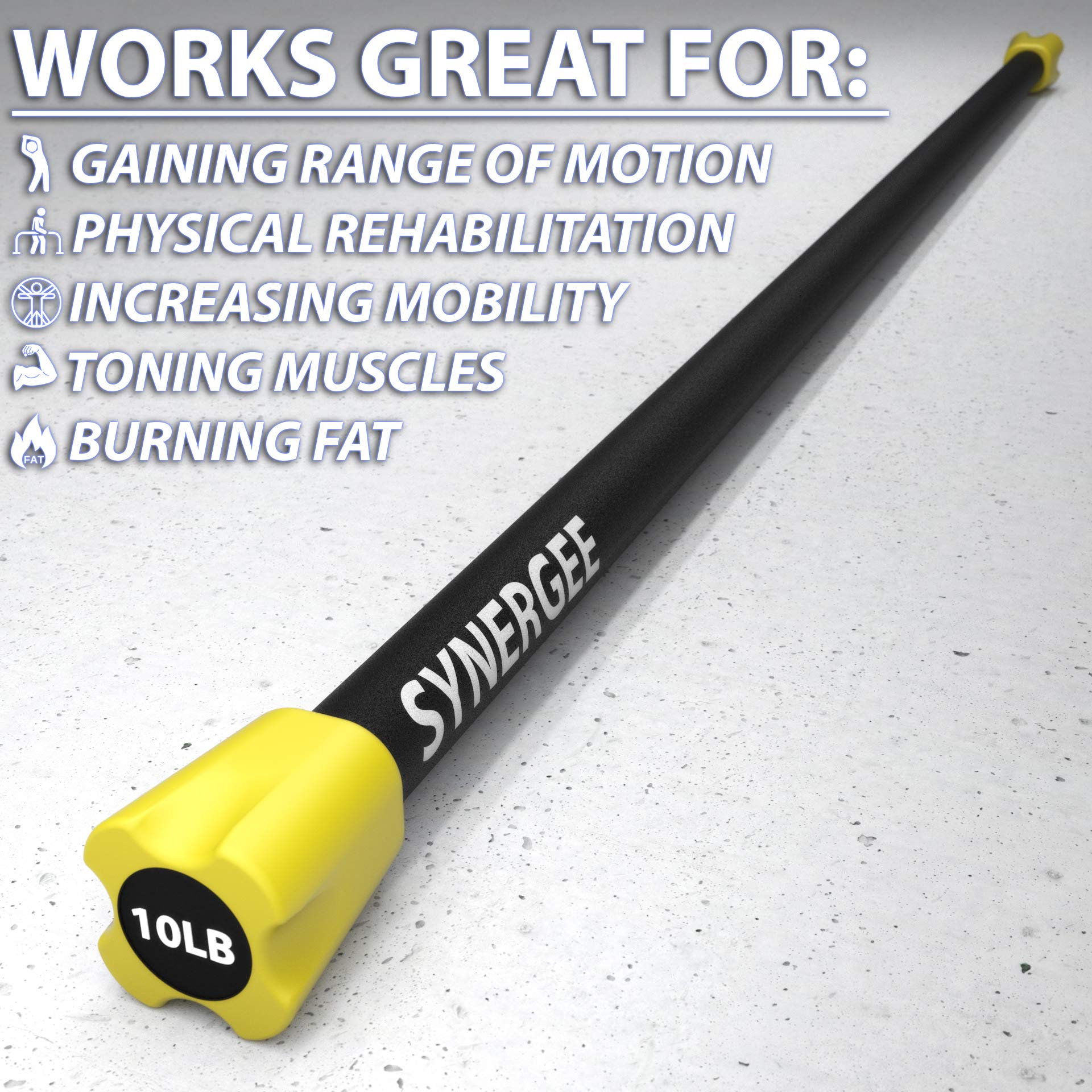 Mua Synergee Workout Bar Weight Bar Combo Set - Multiple Weights Padded ...