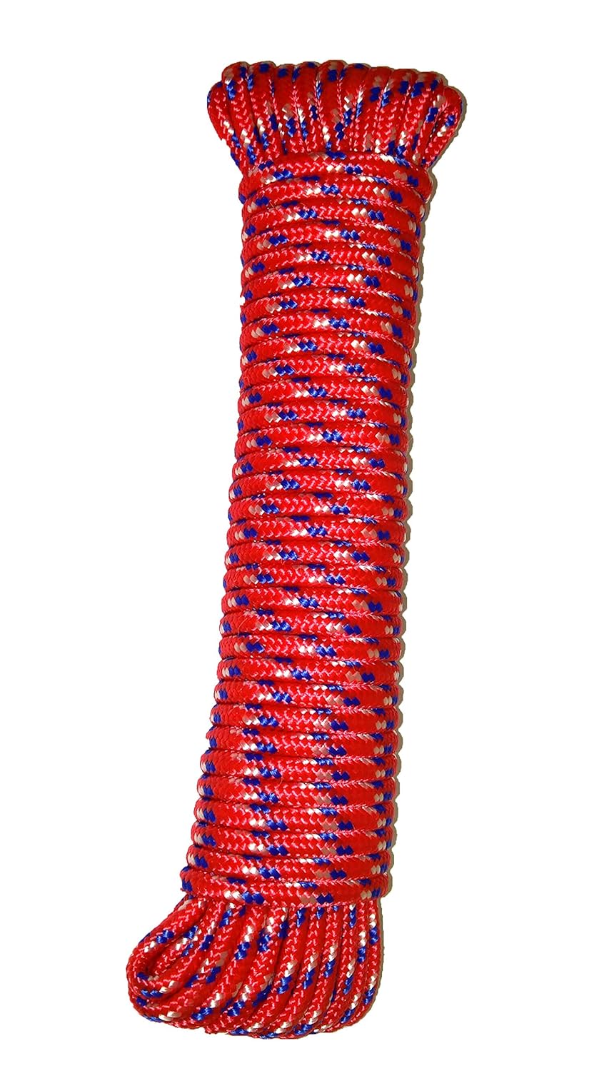3/16" x 40" Diamond Braided Poly Blend Utility Rope - Cotton, Nylon ...