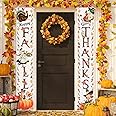 Amazon.com: Thanksgiving Decorations Vintage Give Thanks Fall Porch ...