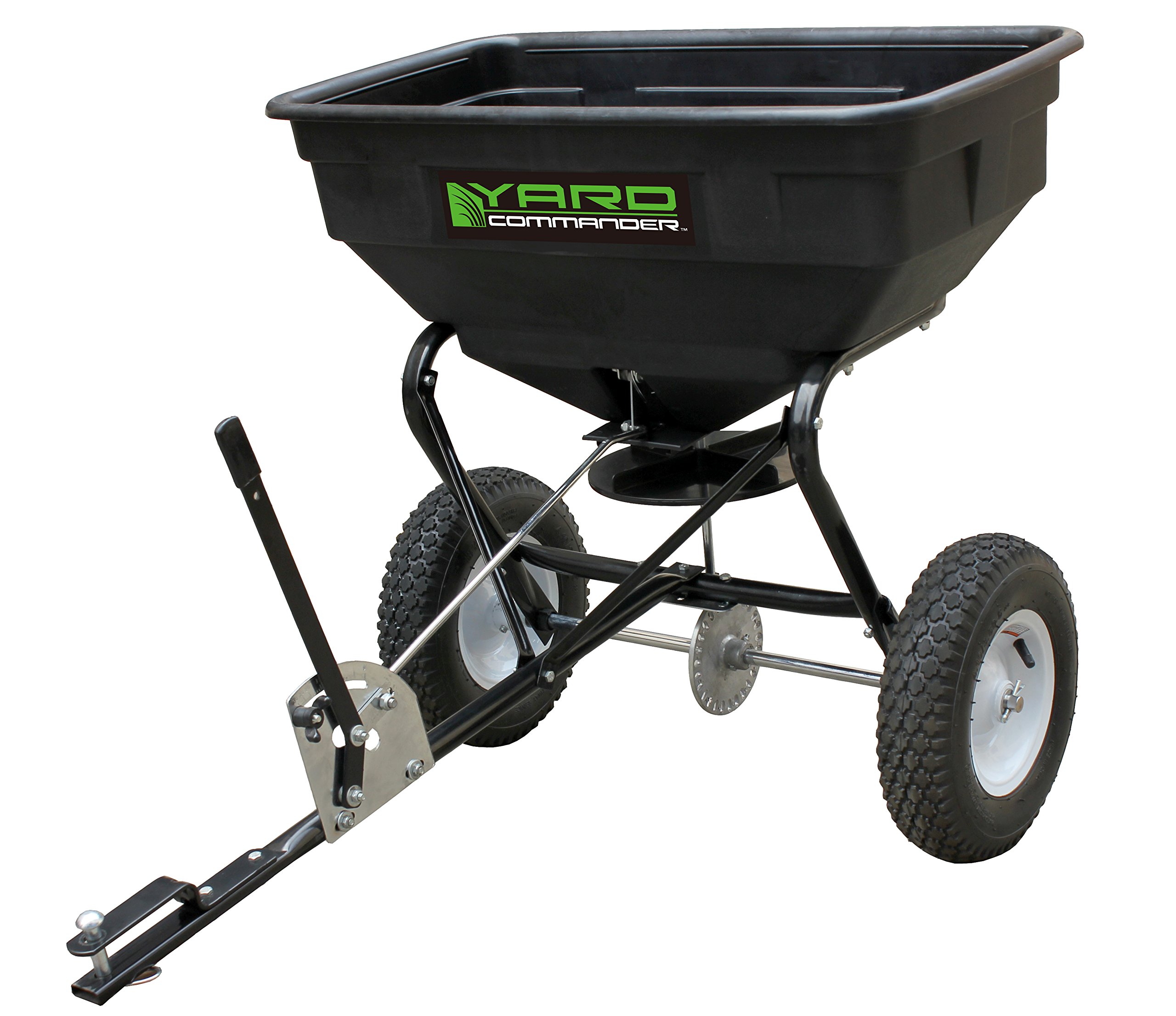 Yard Commander - 125-Pound Tow Behind Broadcast Fertilizer Spreader ...