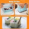 Ajerg Spam Musubi Mold, Sushi Onigiri Mold Set,Kitchen Sesame Paste ...