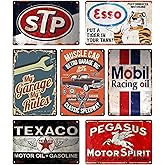 Amazon.com: Vintage Metal Tin Signs Retro Garage Signs For Men Wall ...