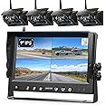 Amazon.com: ZEROXCLUB 4 Magnetic Solar Wireless Backup Camera HD1080P 9 ...