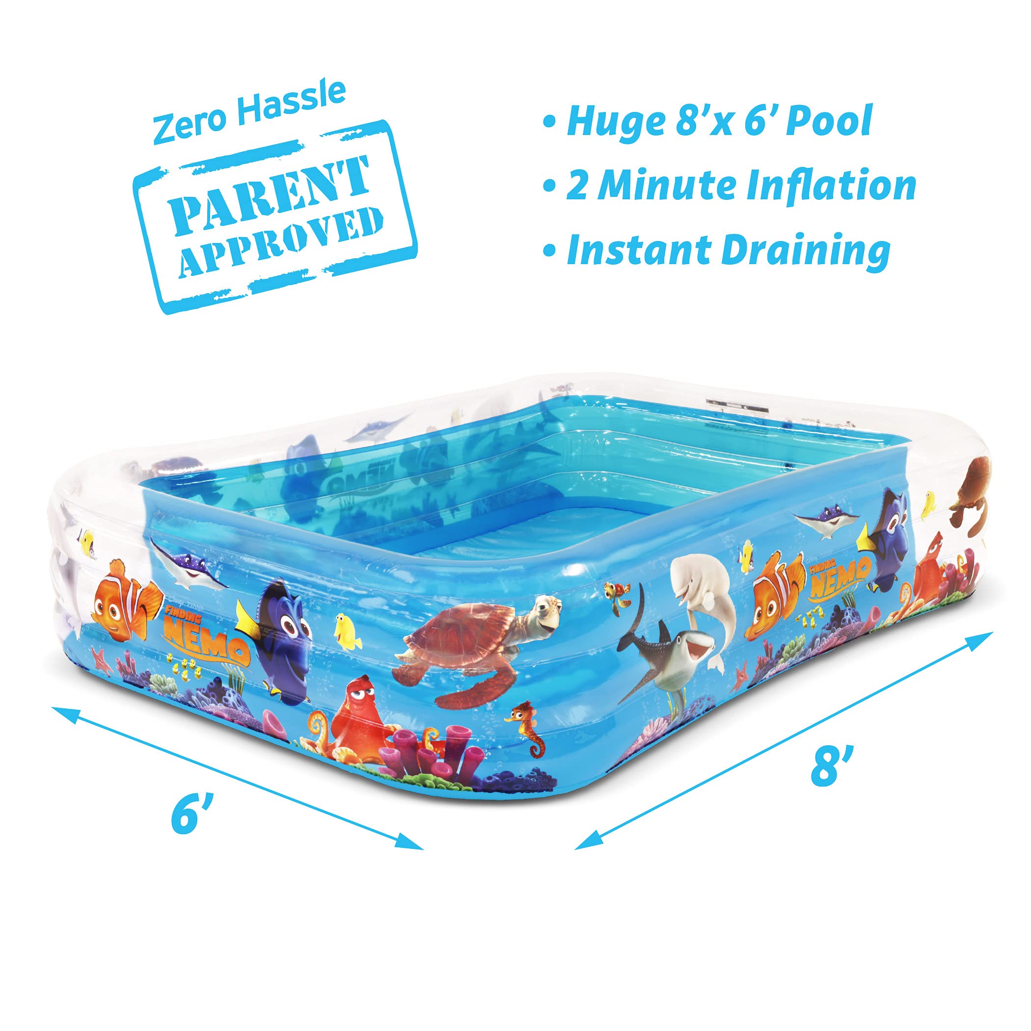 Mua Disney Pixar 6 ft x 8 ft Inflatable Pools by GoFloats - Inflatable ...
