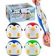 Amazon.com: YoYa Toys Penguin Squisheez Squishy Stress Relief Balls ...