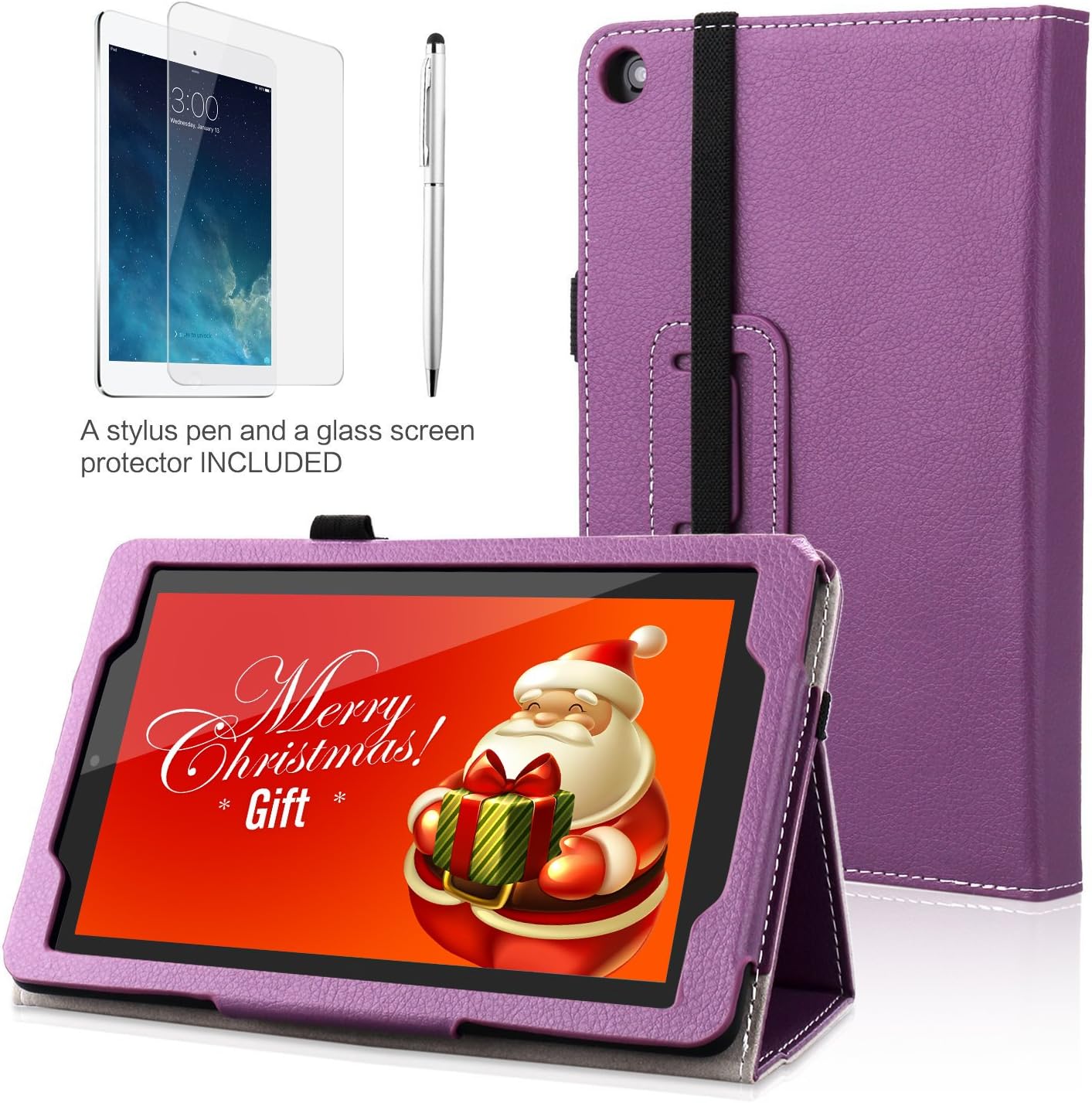 Amazon.com: Fire 7 2015 Case, Easylife Slim Lightweight Standing ...