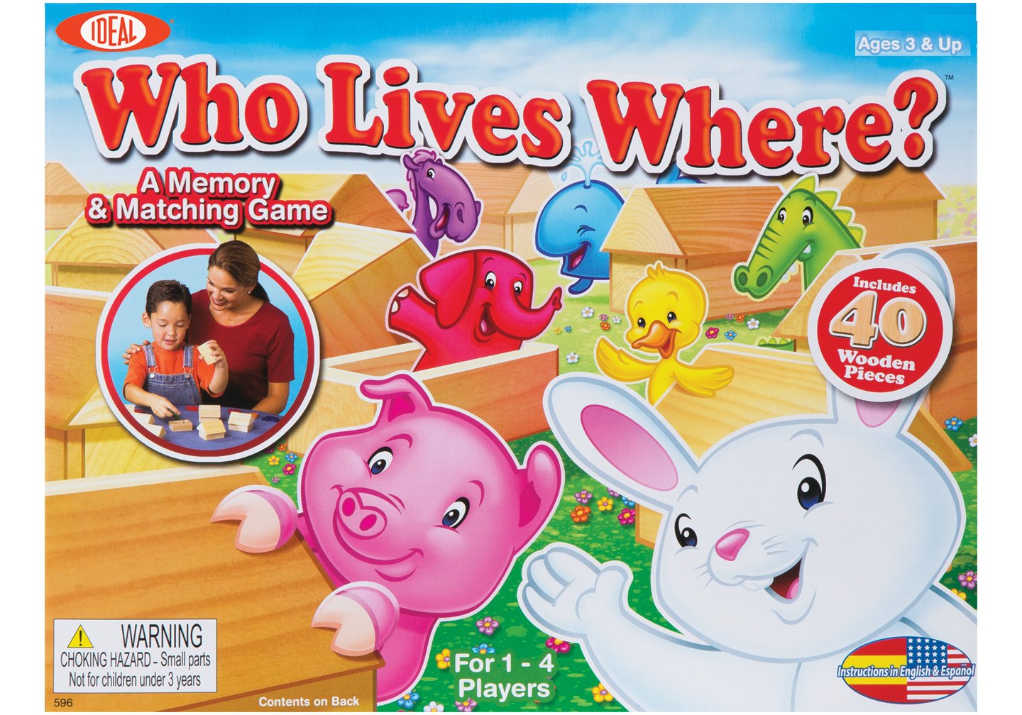Games Ideal Who Lives Where Wooden Memory And Matching Game Vintage Games Ideal Who Lives Where Wooden Memory And Matching Game Vintage