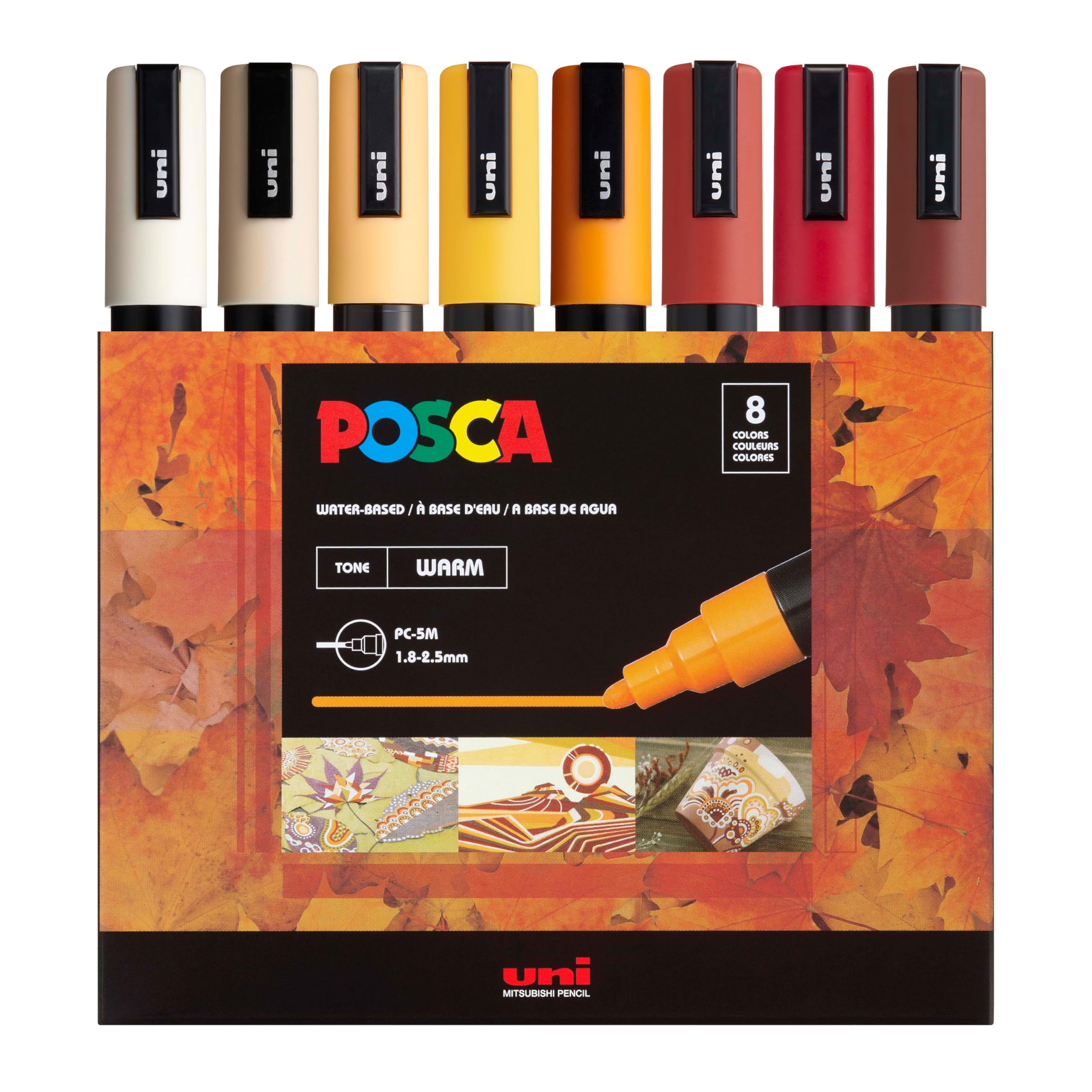 Mua Posca Marker Set with Medium Tips, 8 Warm Tone 5M Paint Markers ...