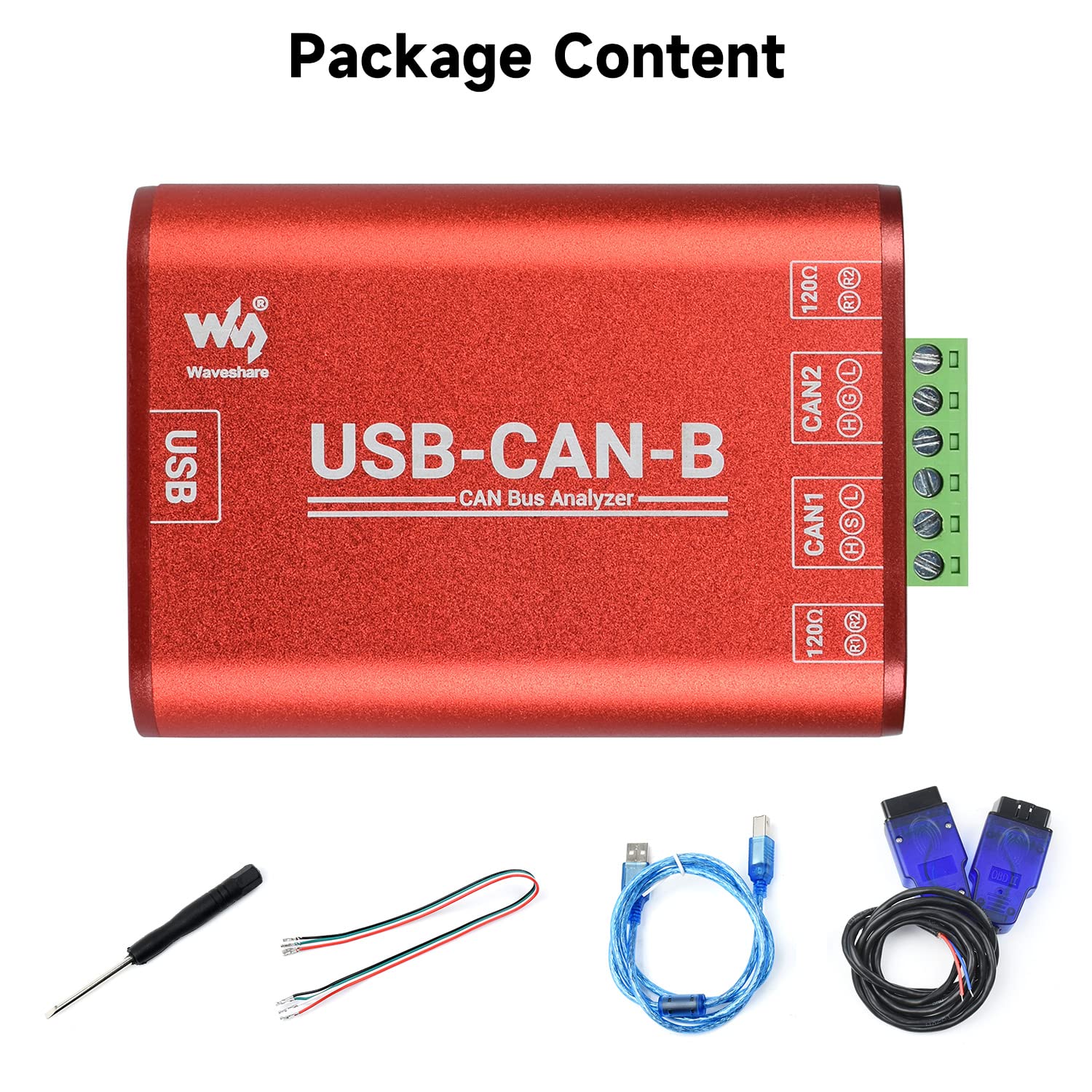 Mua Waveshare USB to CAN Adapter Dual-Channel CAN Analyzer Industrial ...