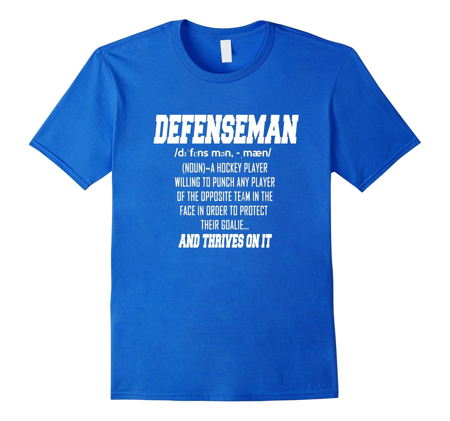 Defenseman Definition T-Shirt Hockey Lovers Tees Sport Shirt-TD – Teedep