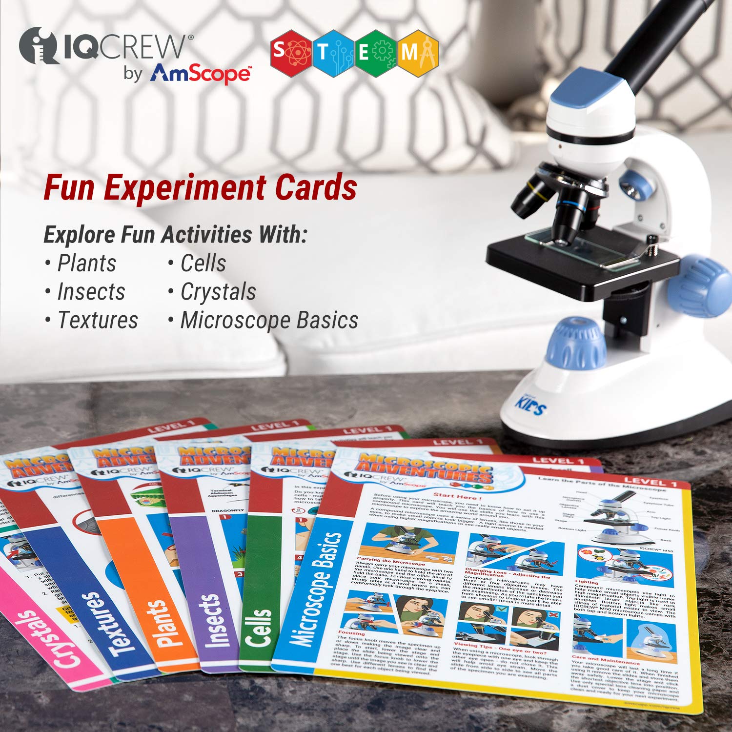 Mua by AmScope - Microscope Experiment & Activity Cards for Kids ...