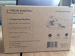 Amazon.com: J-Tech Digital ® Scroll Endurance Wired Mouse Ergonomic ...