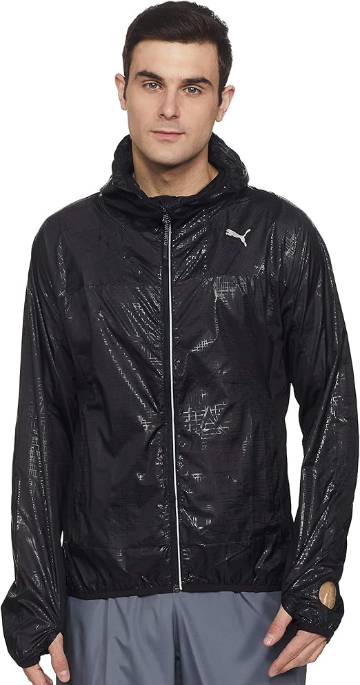Buy Puma Printed Windbreaker (Black) (L) at Amazon.in
