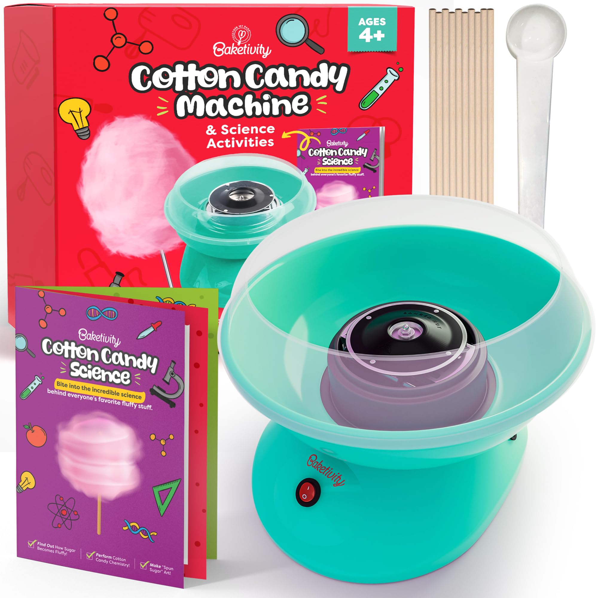 Baketivty Cotton Candy Machine - Cotton Candy Maker for Kids and Adults ...