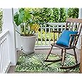 Amazon.com: DECOMALL Outdoor Rugs for Patio Deck Porch Balcony Backyard ...