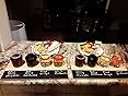Wine Tasting Flight Sampler Set - 4-6oz Decanter Glasses w Paddle ...