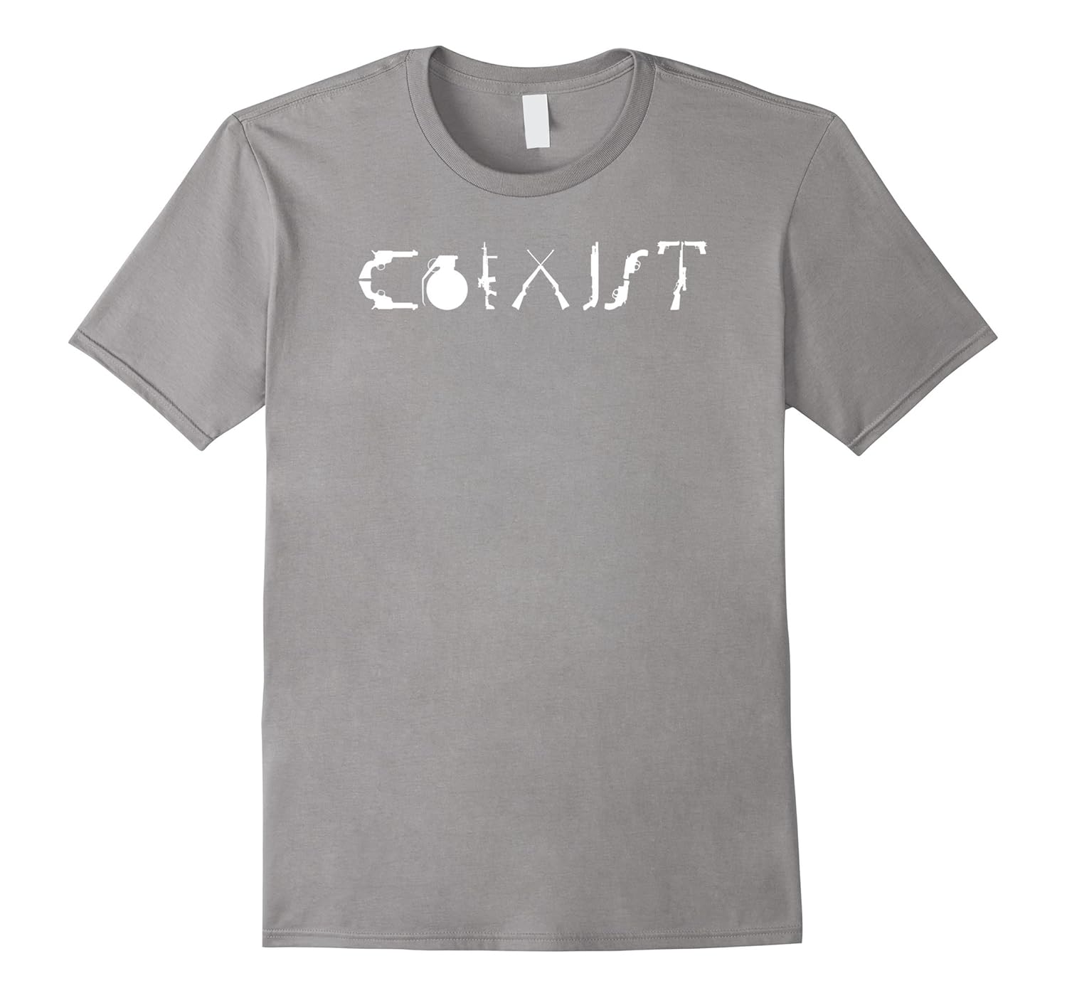 Coexist Funny Guns And Weapons Human Rights Equality T-Shirt-Art ...