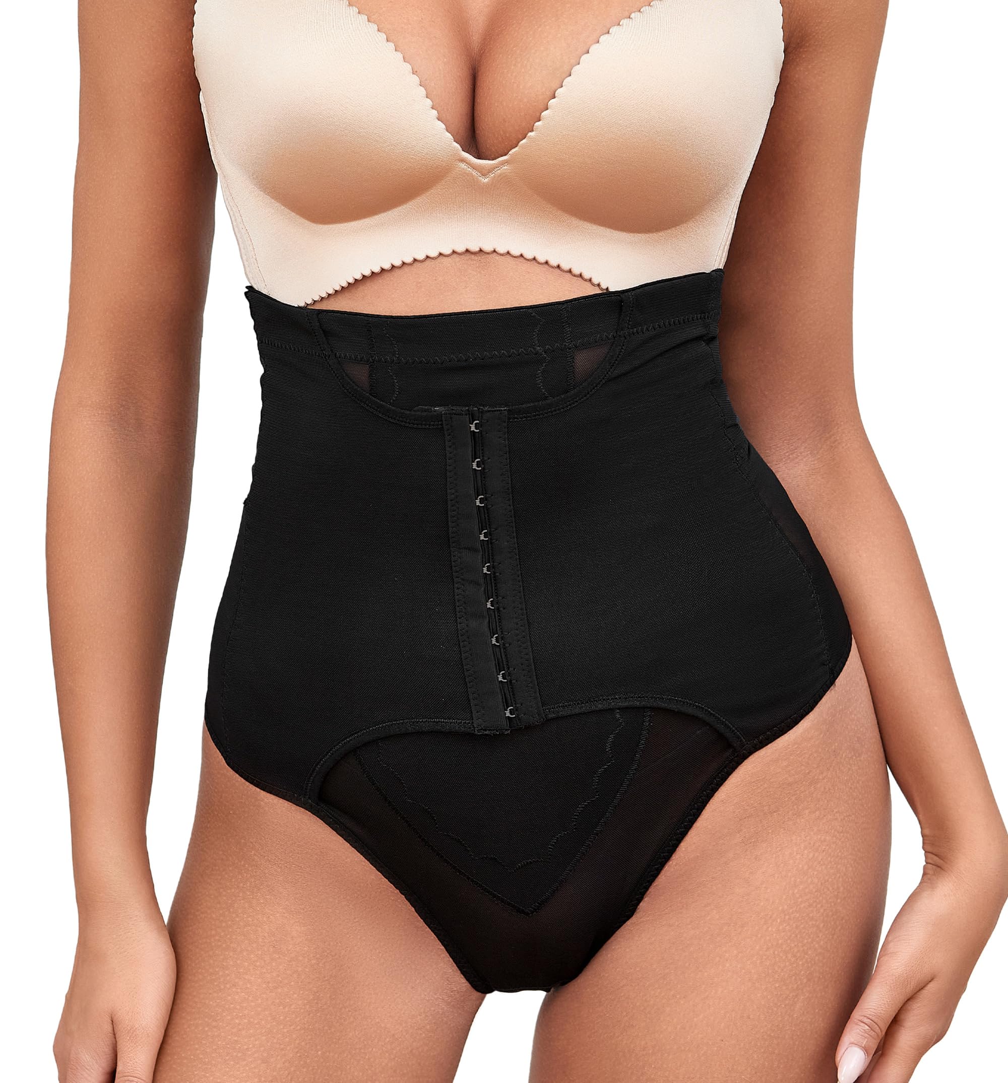 SOFIA'S CHOICE Women's Butt Lifting Panties Corset Thong Shapewear Tummy Control Faja Body ...