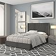 Amazon.com: EMMA + OLIVER Full Accent Extended Panel Platform Bed in ...