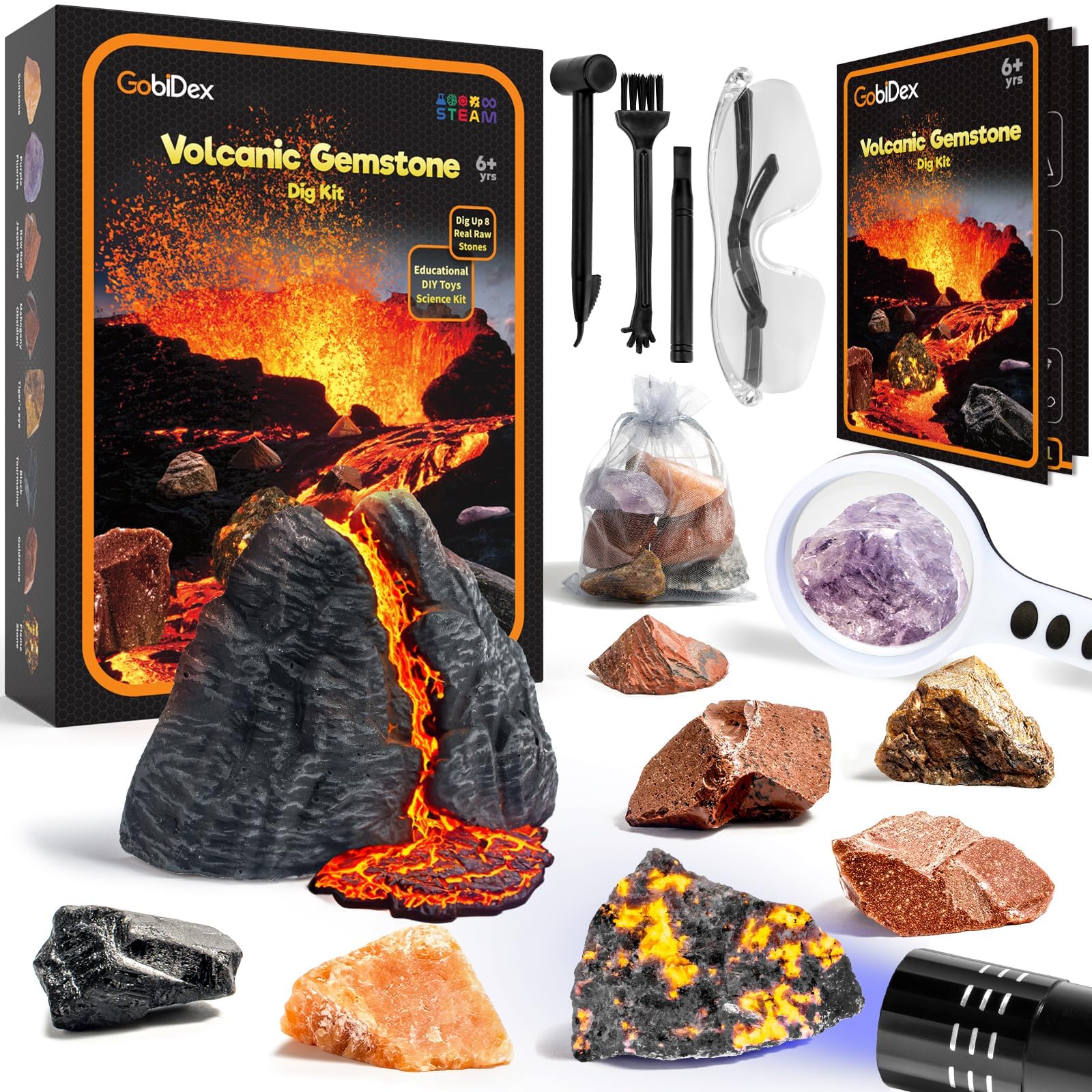 Mua GobiDex Gemstone Dig Kit, Volcano Science Kits for Kids Age 6-8-12 ...