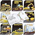 Amazon.com: Honoson 48 Pieces Construction Trucks Coloring Books ...