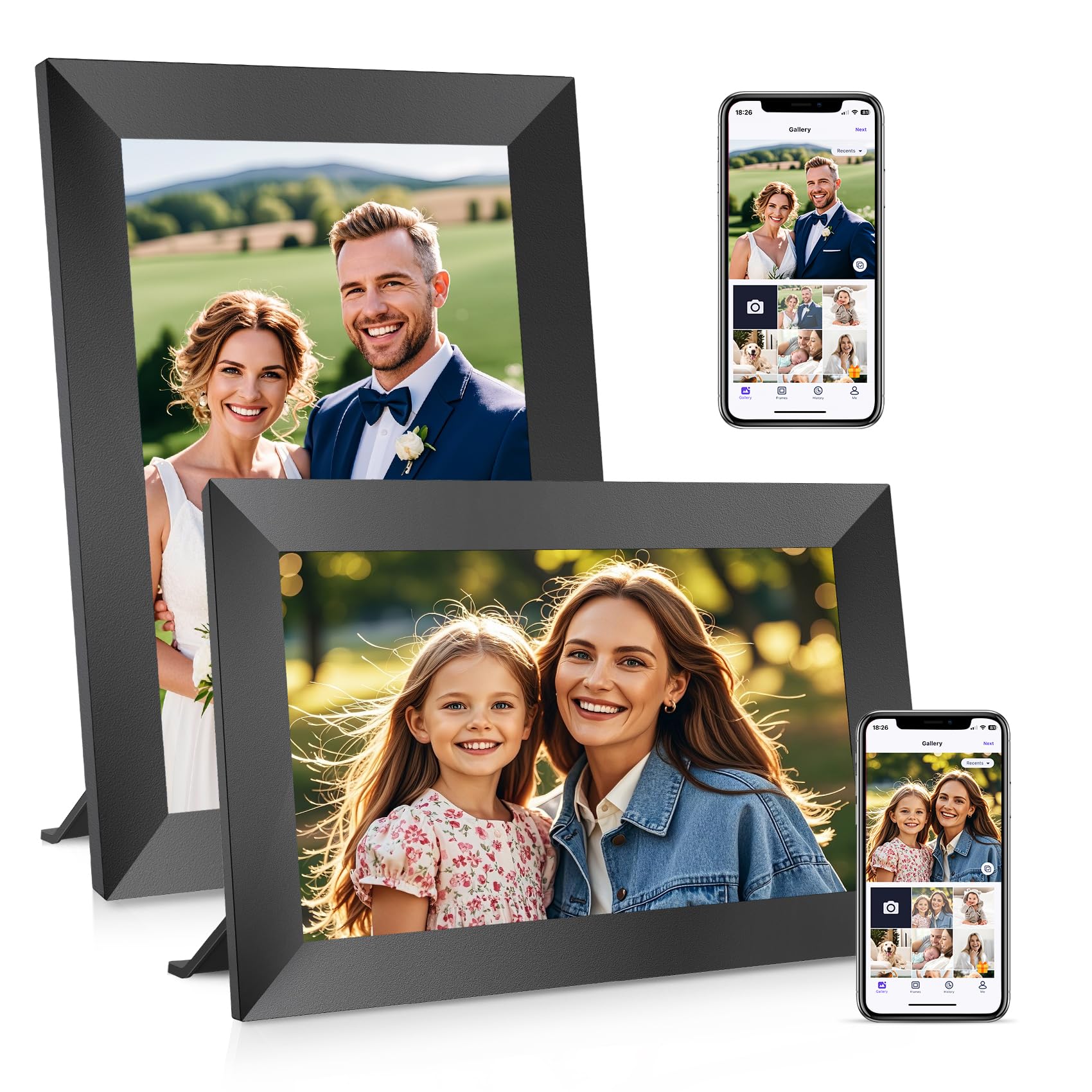 Uhale 10.1" Digital Picture Frame with 32GB Storage Support SD Card ...