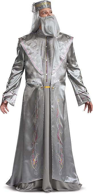 Amazon.com: Disguise Men's Harry Potter Dumbledore Deluxe Adult Costume ...
