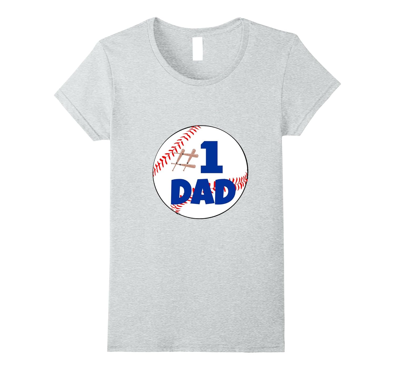 Number 1 Baseball Dad Tshirt Bats Ball fathers day gift