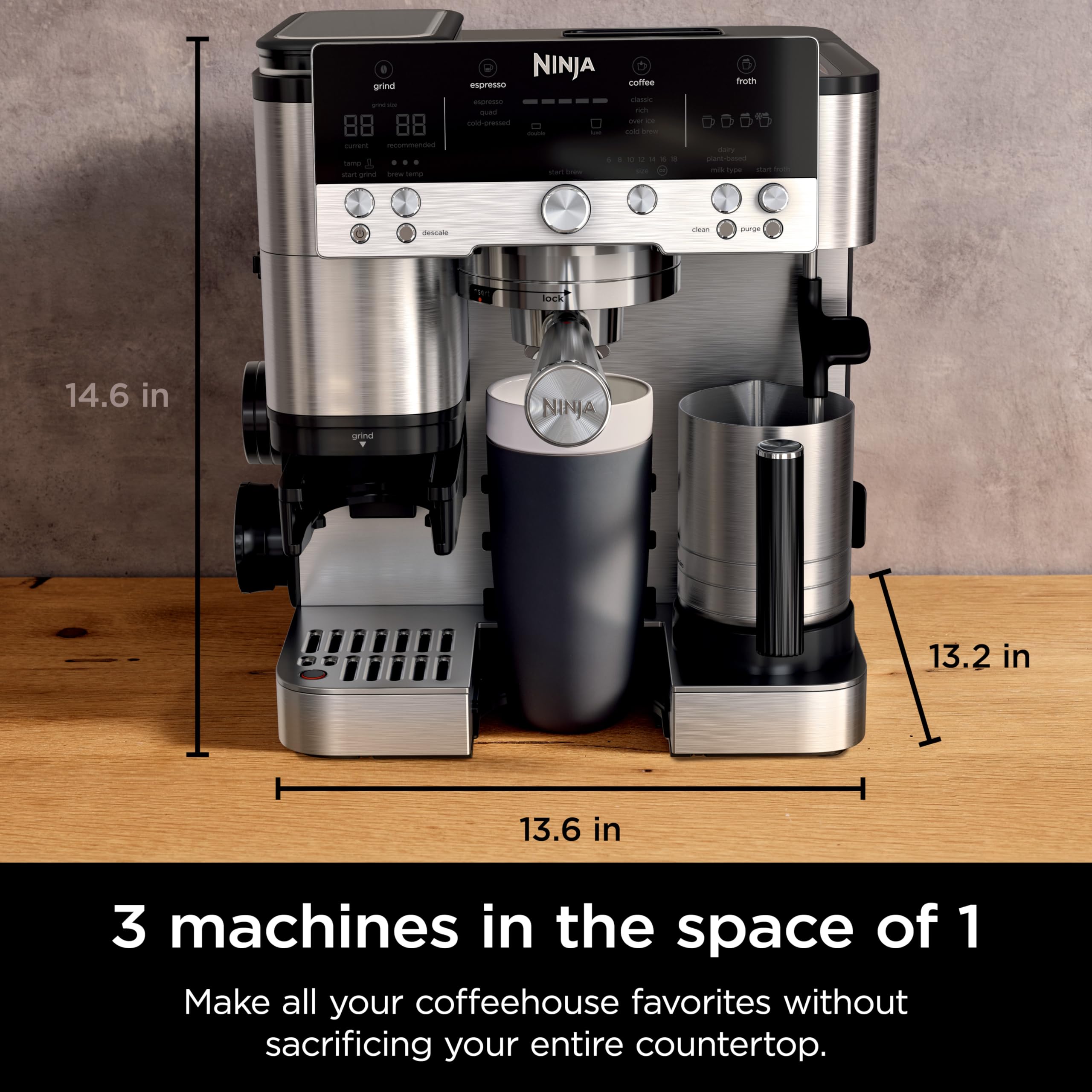 Mua Ninja Luxe Café 3-in-1 Espresso, Drip Coffee and Cold Brew Machine ...