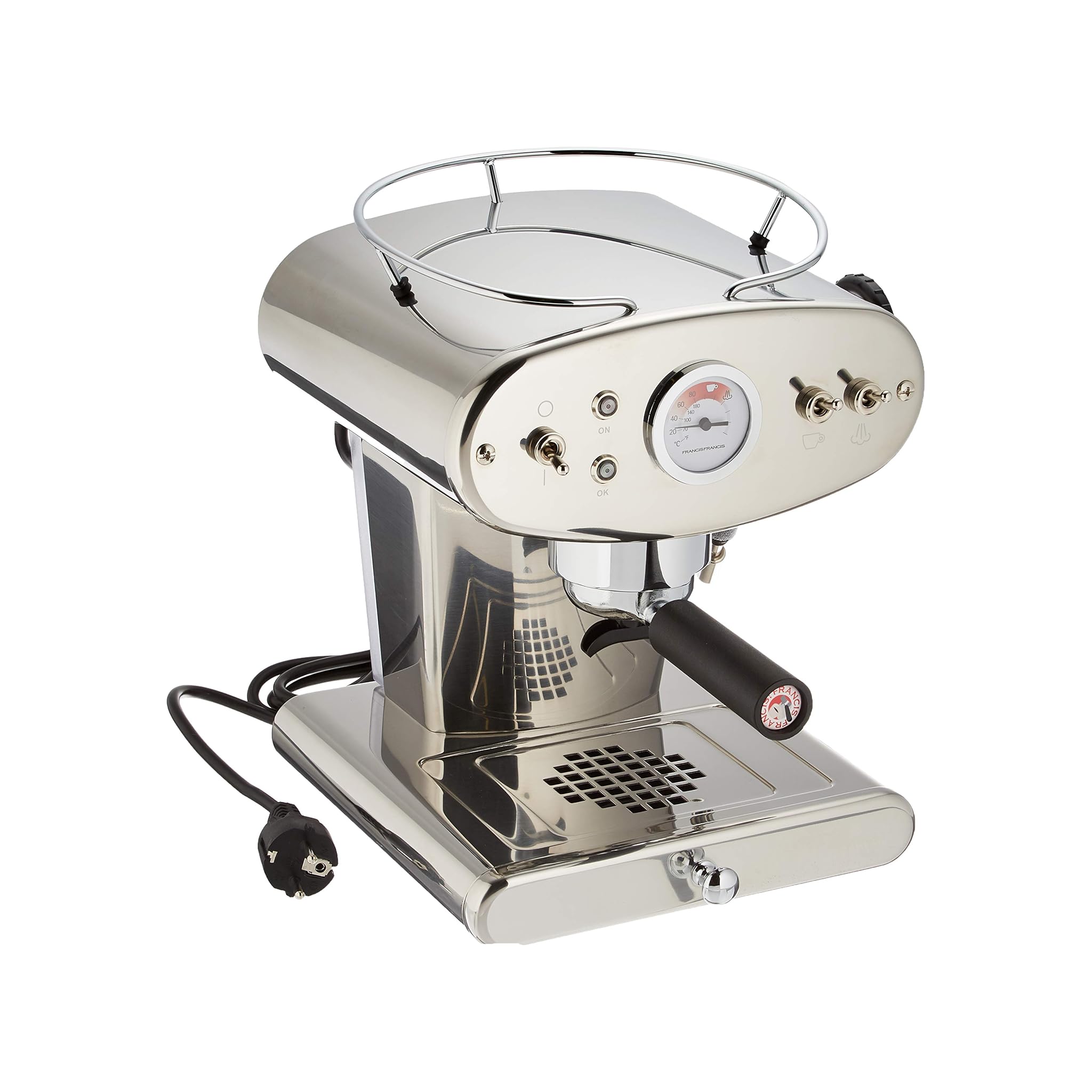 Francis Francis X1 Ground Coffee Machine - Stainless Steel