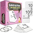 Amazon.com: Star Right Subtraction Flashcards with 2 Metal Binder Rings ...