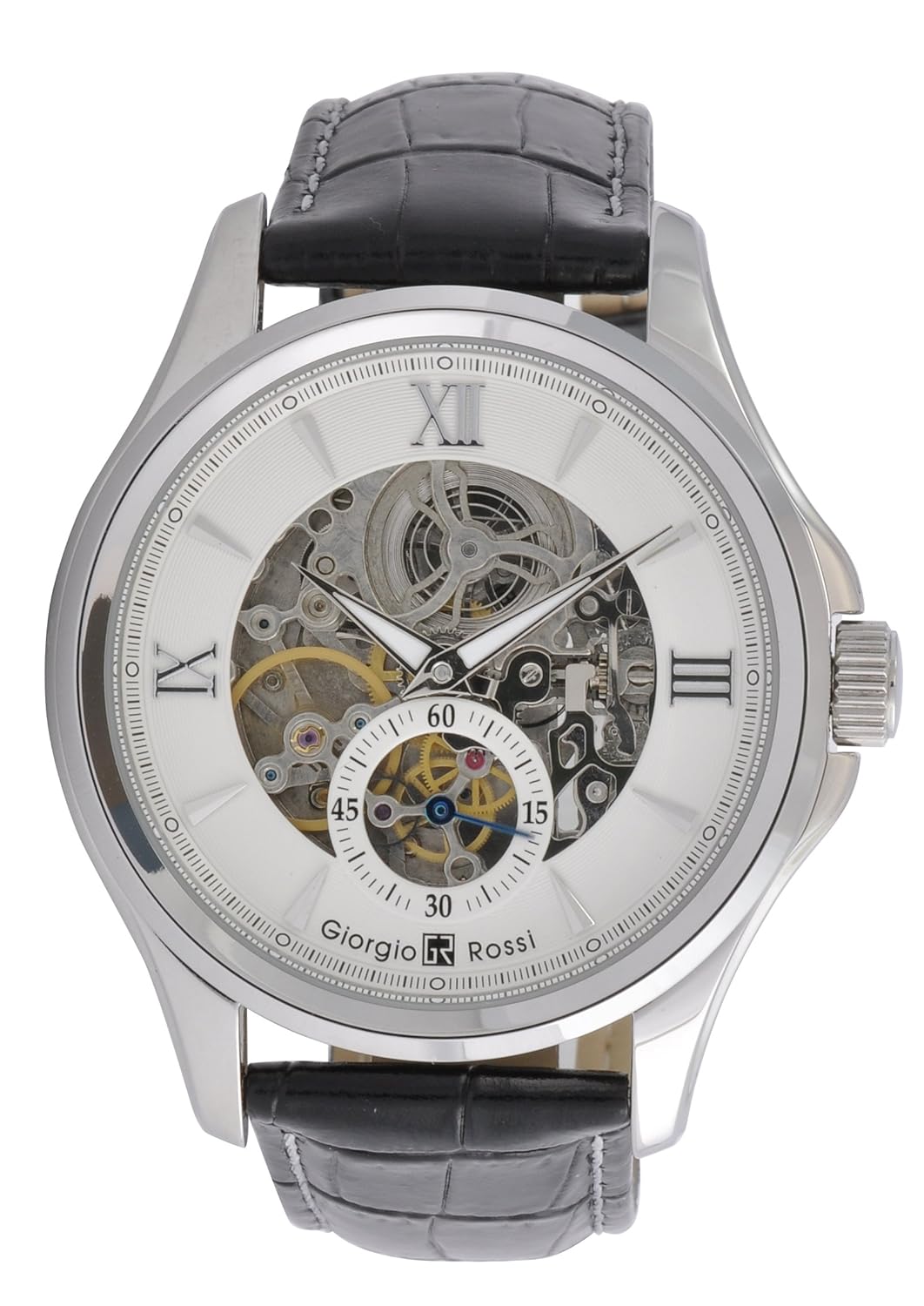 Amazon | [ジョルジオロッシ]GIORGIO ROSSI 腕時計 自動巻き スケルトン GR-0012 WH メンズ | 国内メーカー ...
