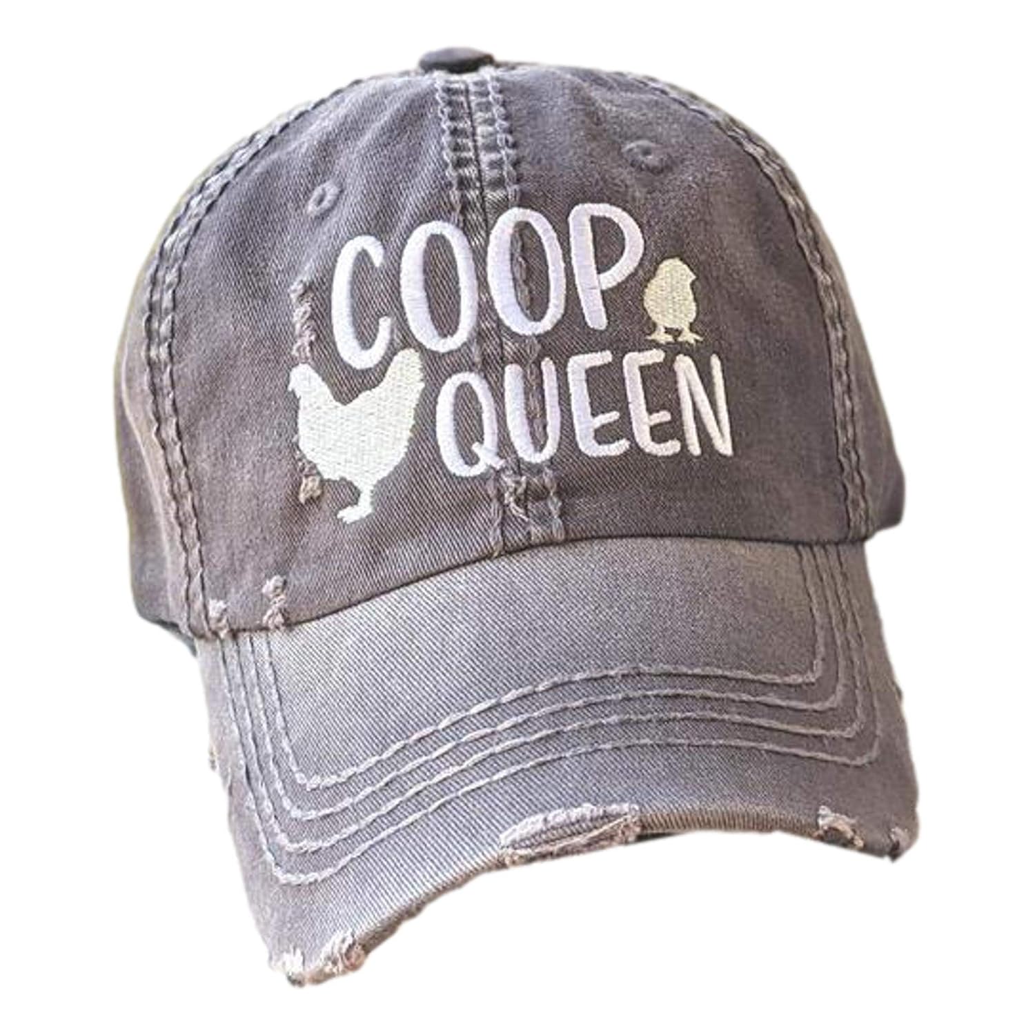 Amazon.com: Loaded Lids, Customized, Coop Queen Hat, Women's Chicken ...
