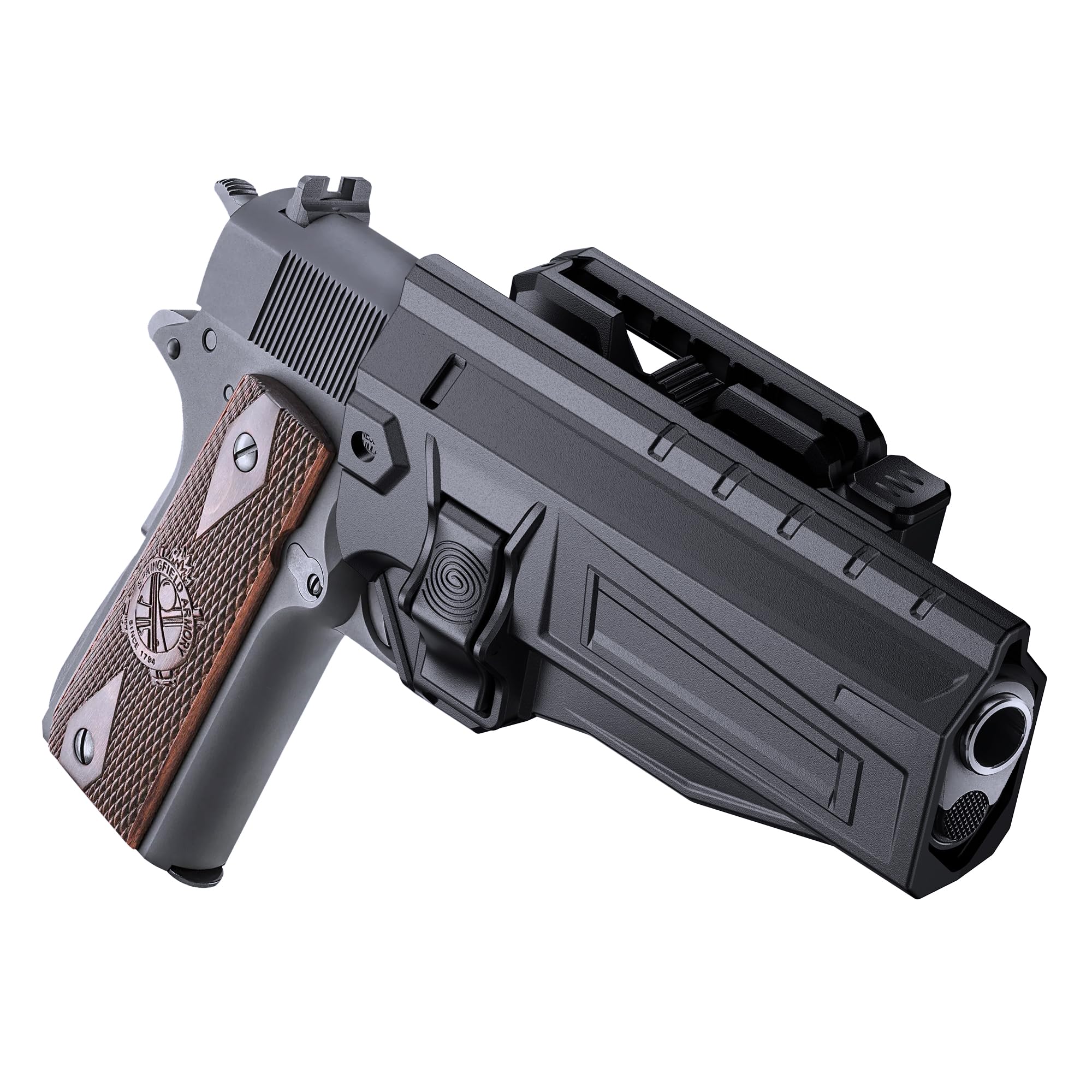 Molle Belt Holster for Colt 1911 5" Holsters Without Rail, OWB Holster ...